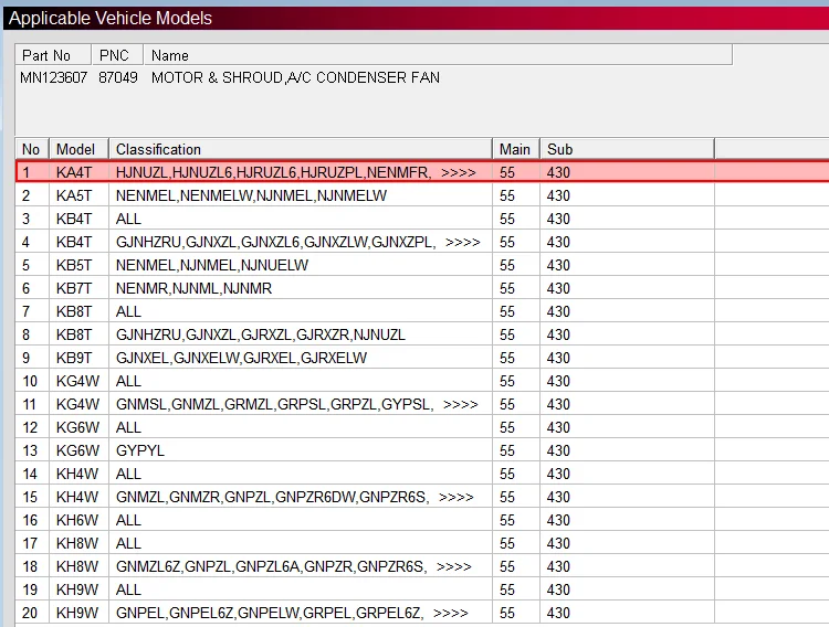 Car Auto Air Condenser Electrical Fan Motor For Mitsubishi Pajero ...