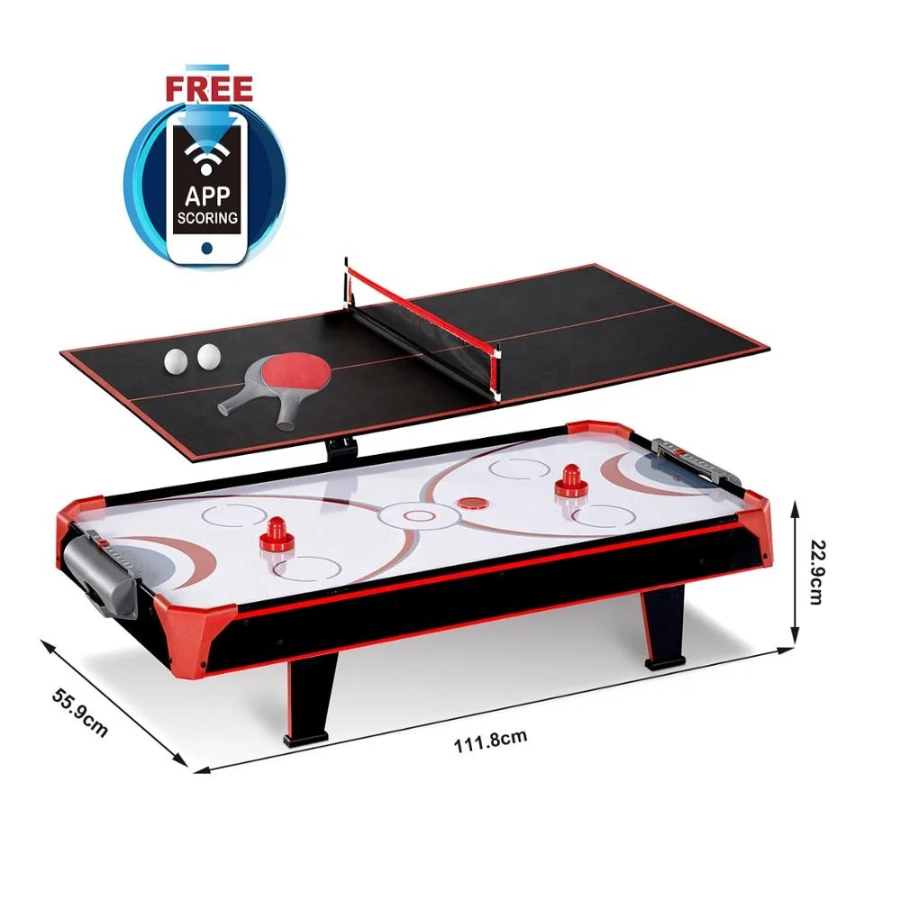 44 Inch 2 In 1 Multi Game Table Air Hockey With Ping Pong Table Tennis ...