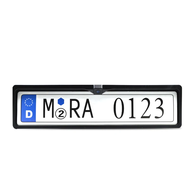 Euro License Plate Frame Mount Waterproof Night Vision Car Rear View ...