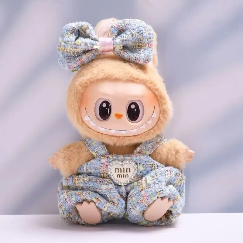 Labubu Cute Mini Minmin Outfit With Bow Labubu Designer Gem Clothes ...