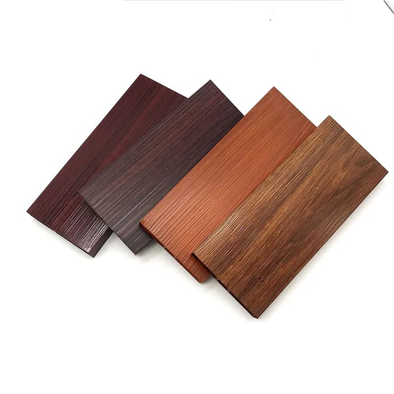 Foshan Aluminum Wood Grain Effect Finish Extruded Profiles In Laos ...