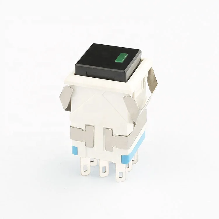 Plastic Square Momentary Latch Illuminated Push Button Switch - Buy Micro Push Button Switch ...