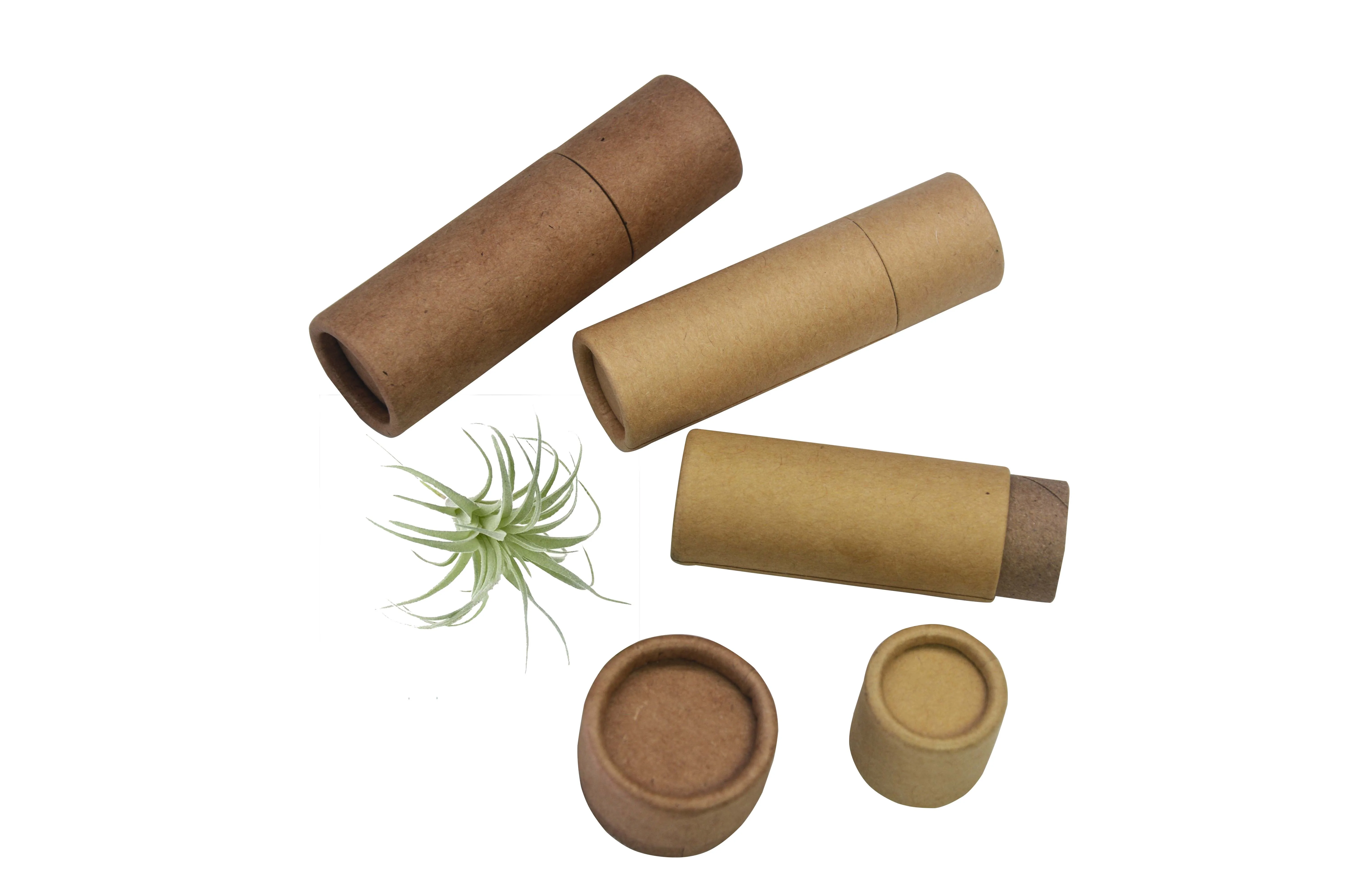 15ml Eco Friendly Biodegradable 0.5 Oz Push Up Paper Tube Kraft ...