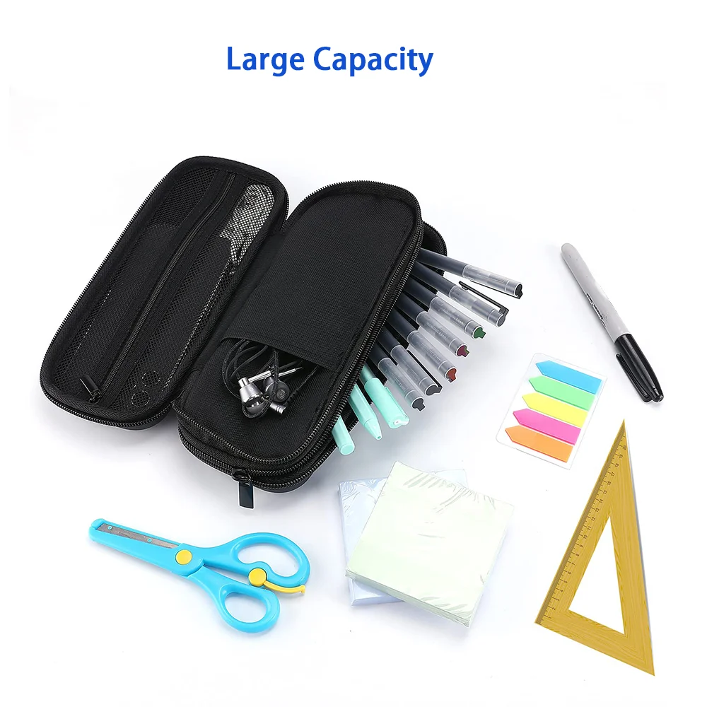 Big Capacity Eva Pencil Case Pen Pouch Simple Stationery Bag For Teens ...