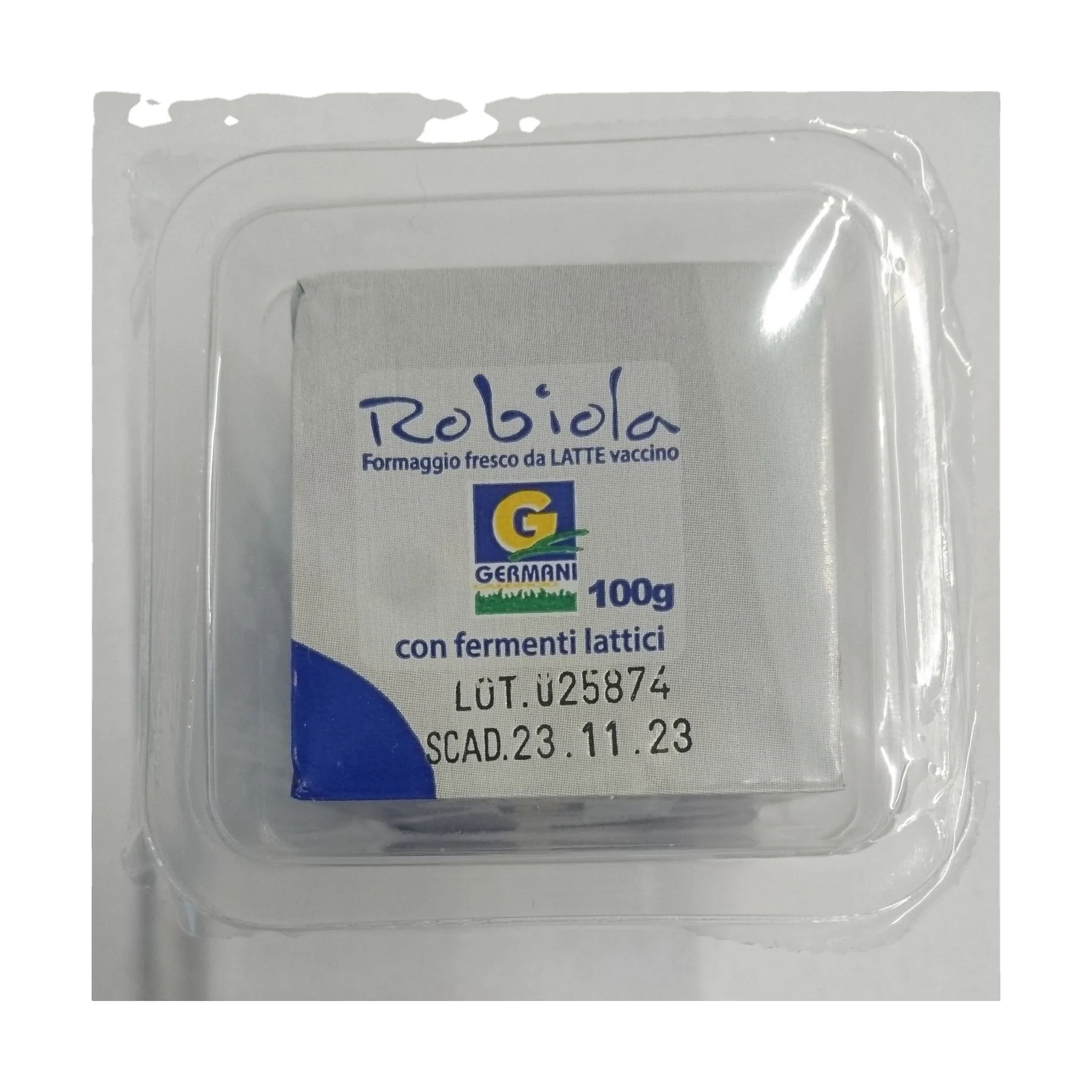 Robiola Fresh Spreadable Cow Cheese -100 Gr - Very Delicate In Plastic ...