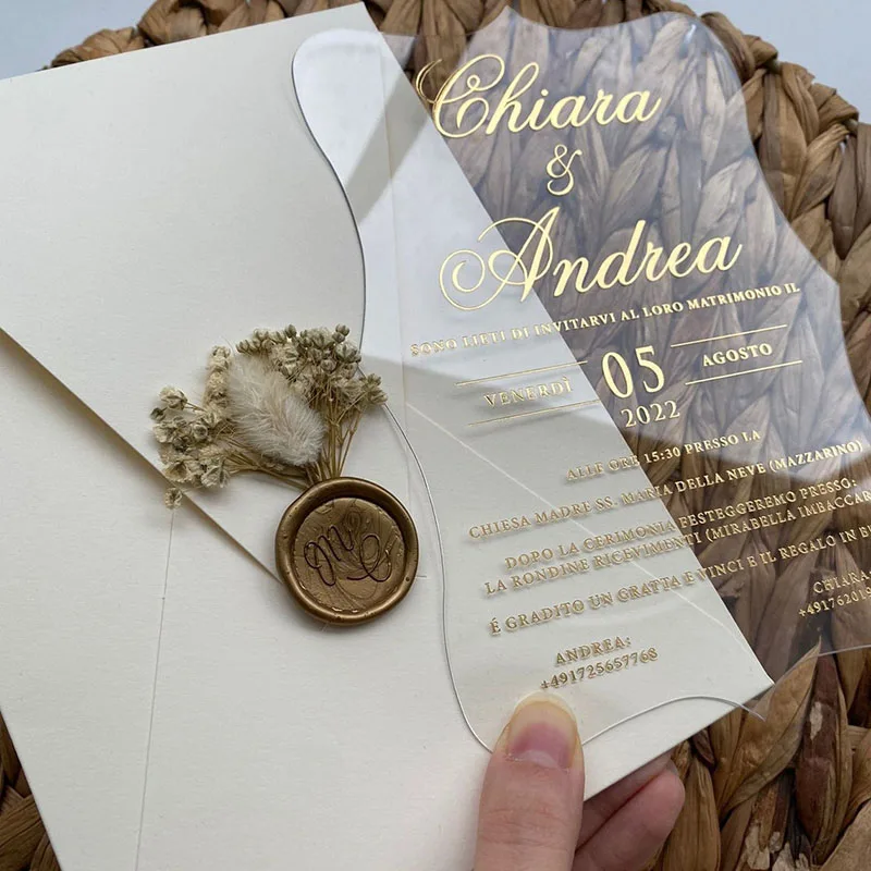 Acrylic Wedding Invitations - Unique and Elegant