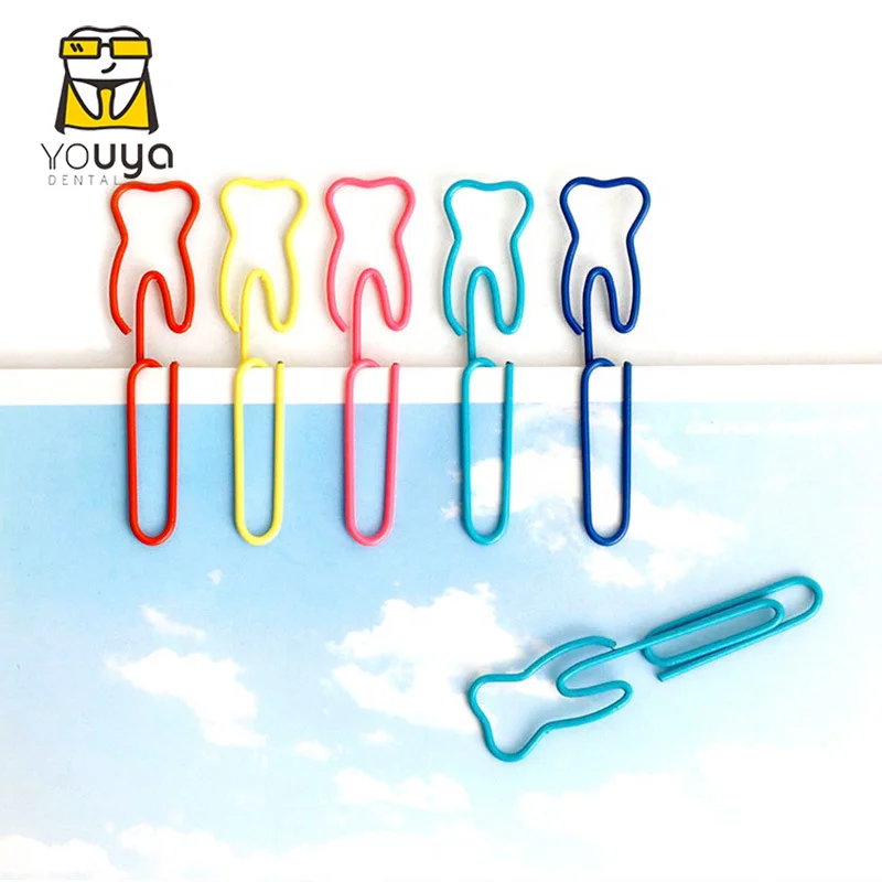 High Quality Funny Stationery Metal Clips Tooth Shaped Paper Clips ...