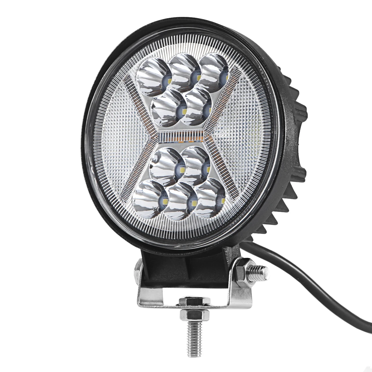 4.5 Inch Round LED Work Light - DRL & Strobe Combo Beam