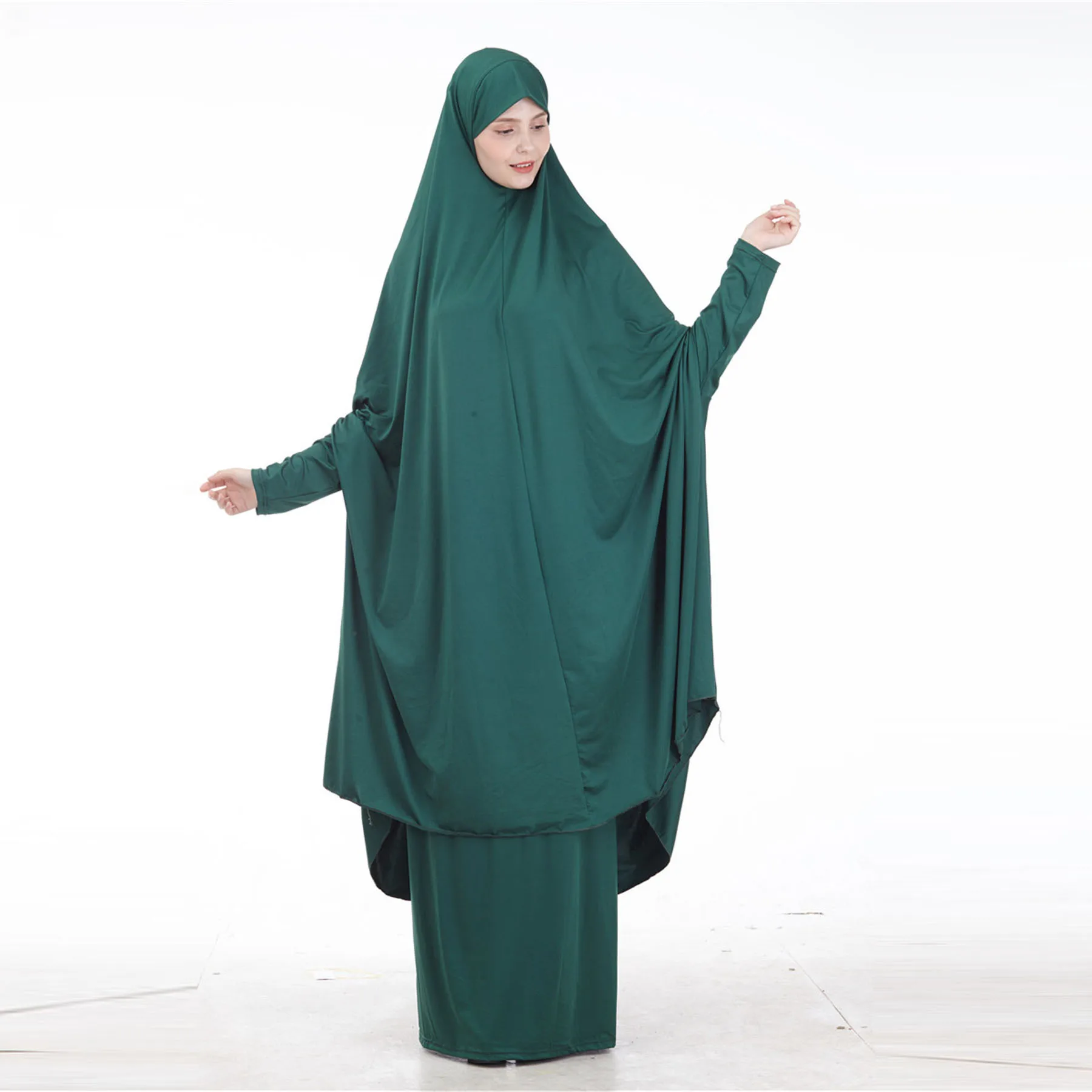 Mxchan Sjh2403 Two-piece Jilbab 12 Colors Highly Elastic Model Turkish ...
