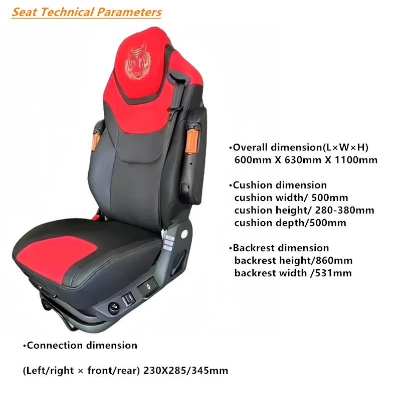 Good Performance Mechanical Suspension Truck Bus Driver Seat With Seat ...
