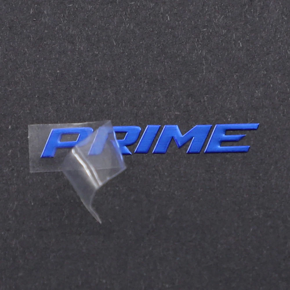 Custom Blue Brushed Metal Stickers Oem Brushed Metal Logo Decals For ...