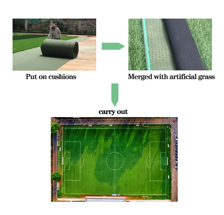 UNI Good Shock Resistance Shock Pad Artificial Grass for Football Golf ...