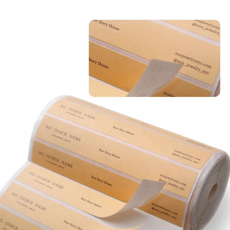 Custom Textured Paper Tea Labels Texture Print Self Adhesive Label ...