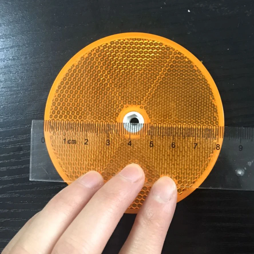 85mm Reflective Round Reflex Plastic Reflector With Hole - Buy Round ...