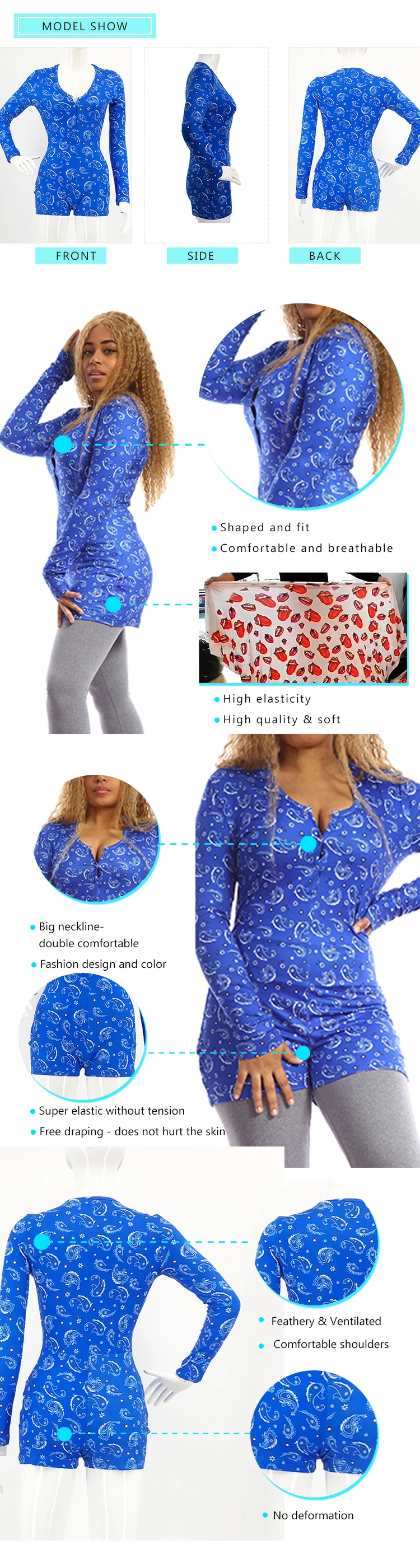 Wholesale Designer Custom Romper Bodysuit Onesies Adult Bandana Sexy