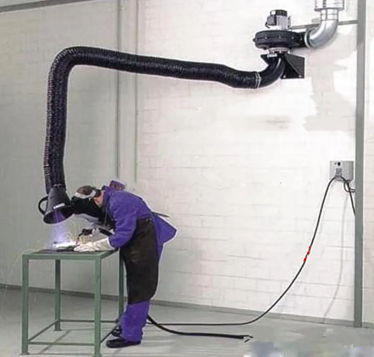 Universal Flexible Inhalation Arm Welding Fume Extractor 160mm 200mm ...