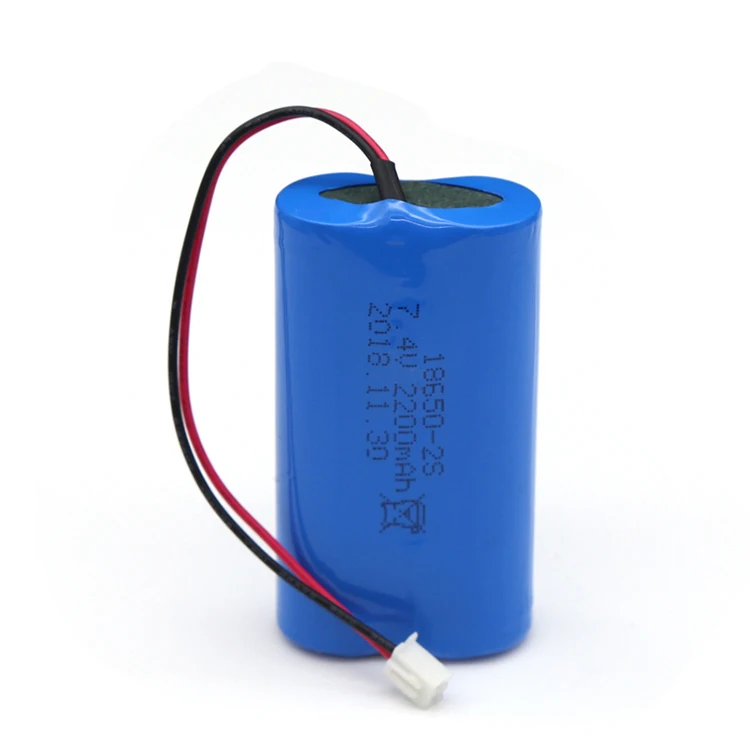 Customized 2s1p 7.4v 2200mah 18650 Li-ion Battery Pack 7.4v 18650 2s1p ...