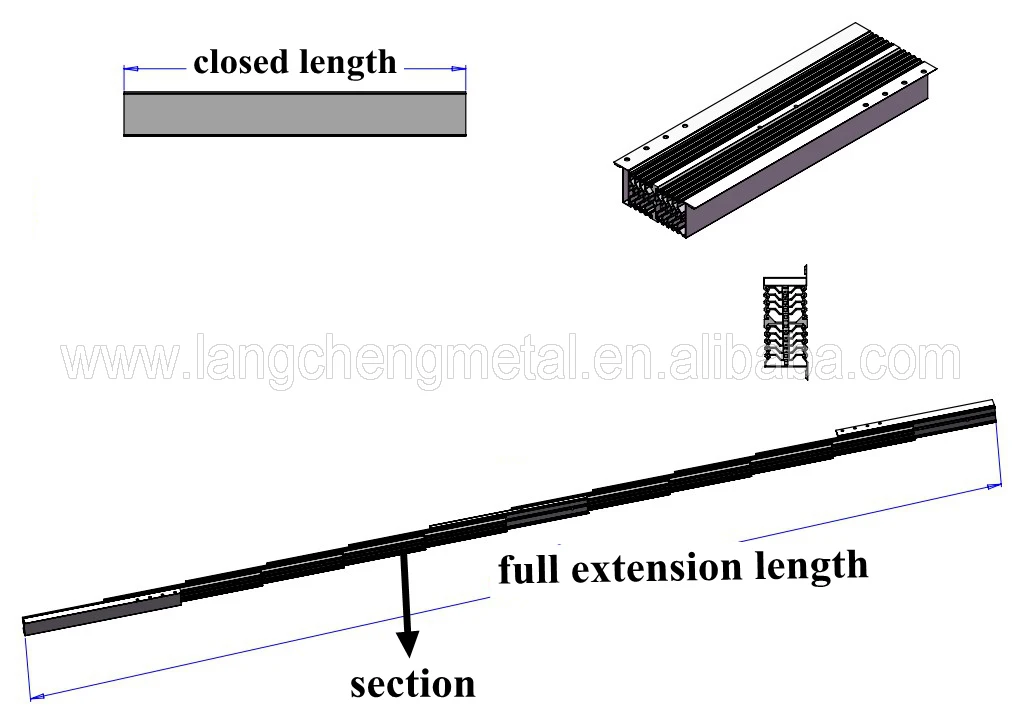 Telescopic Long Extension Expansion Table Slide Hardware