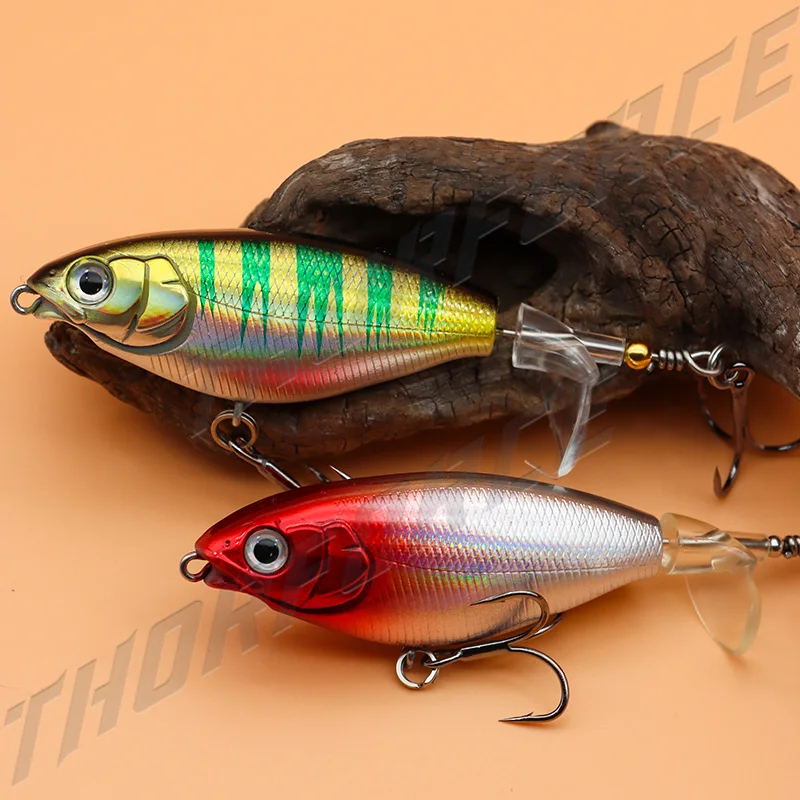 Thor Force Vivid Swimming Propeller Lure Bionic Bait Puffer Fish ...