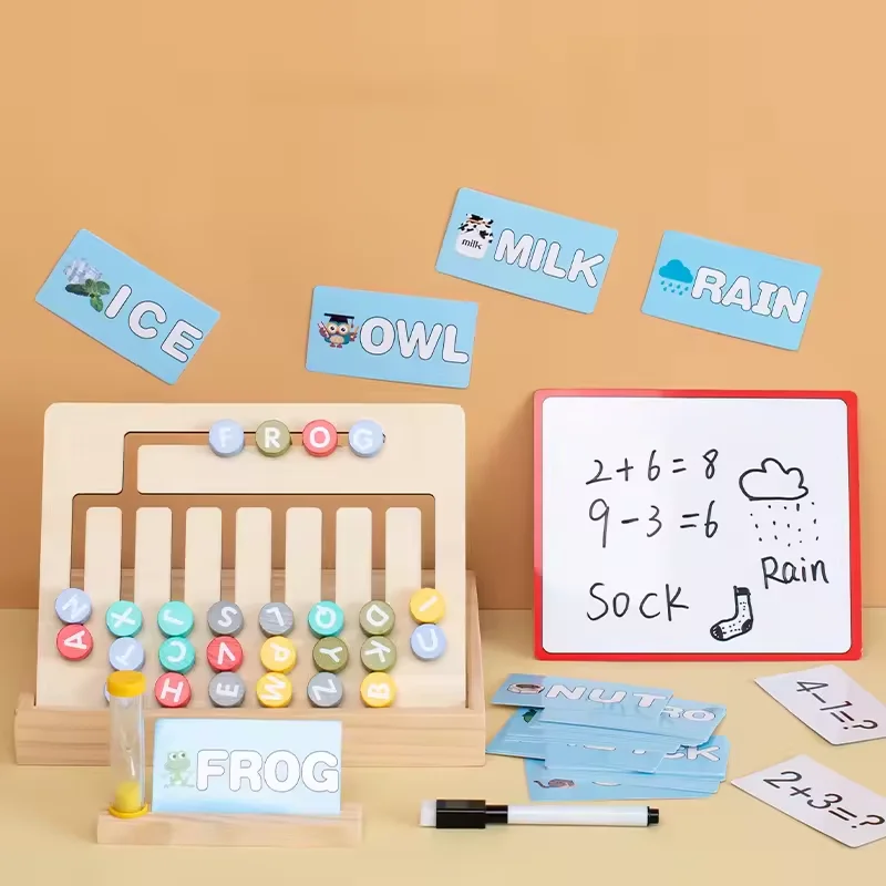 Et 2024 New Arrivals Montessori Baby Toys Learning Word Box Cognitive ...