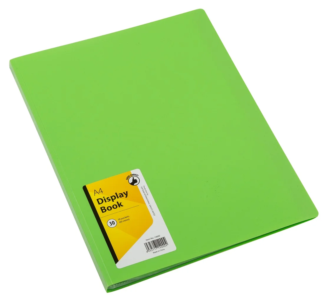 Customized Clear Pockets File A4 Size Pp Plastic Display Book File ...