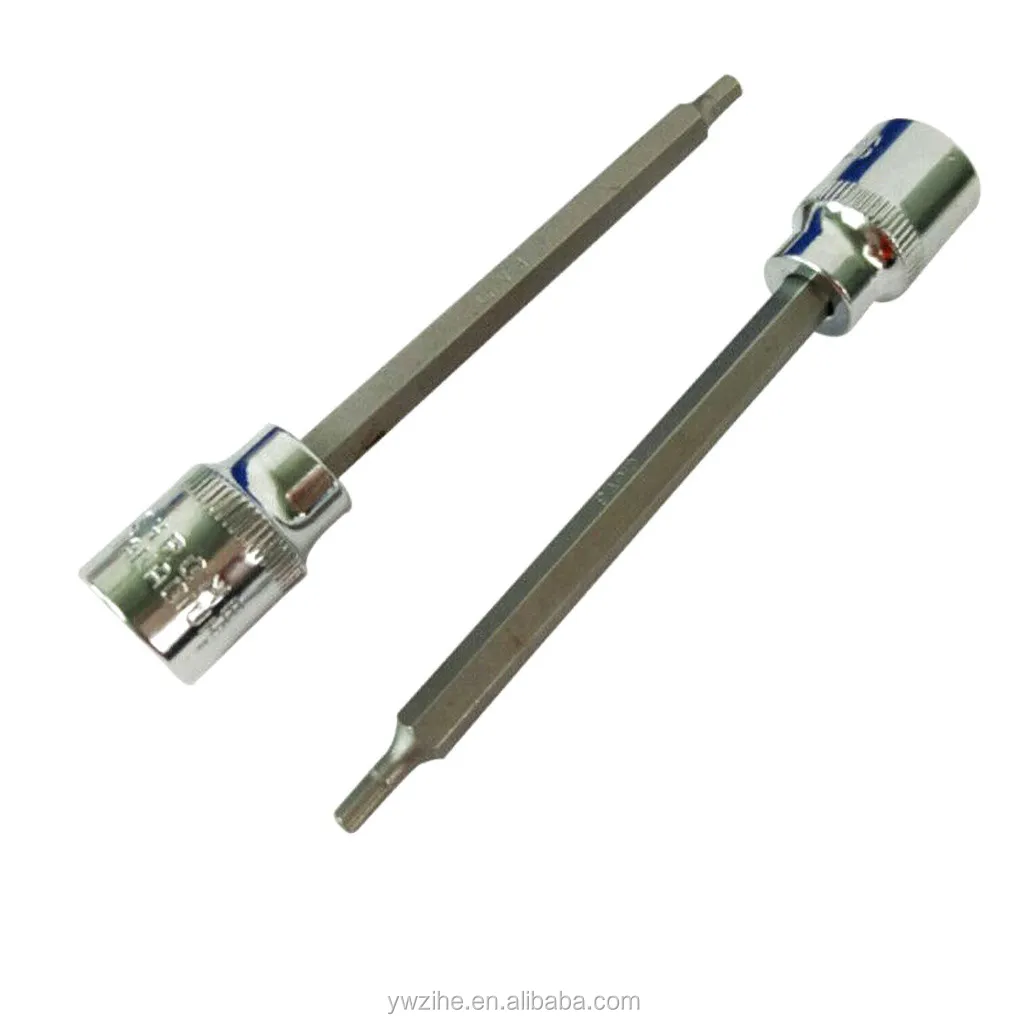 Hex Socket Set Hexagon Wrench Screwdriver Extra Long Reach 3/8'' Drive ...