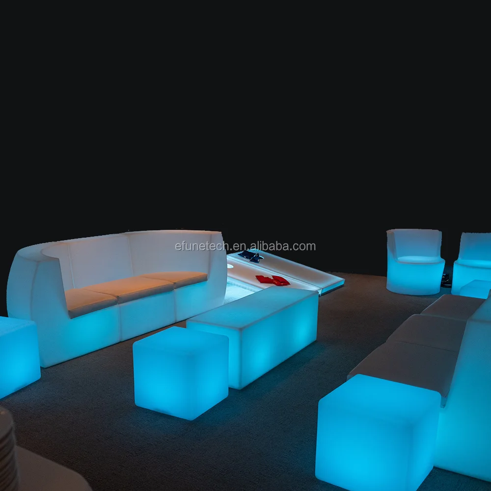 Illuminated LED Sofa - Stylish & Durable Bar Furniture