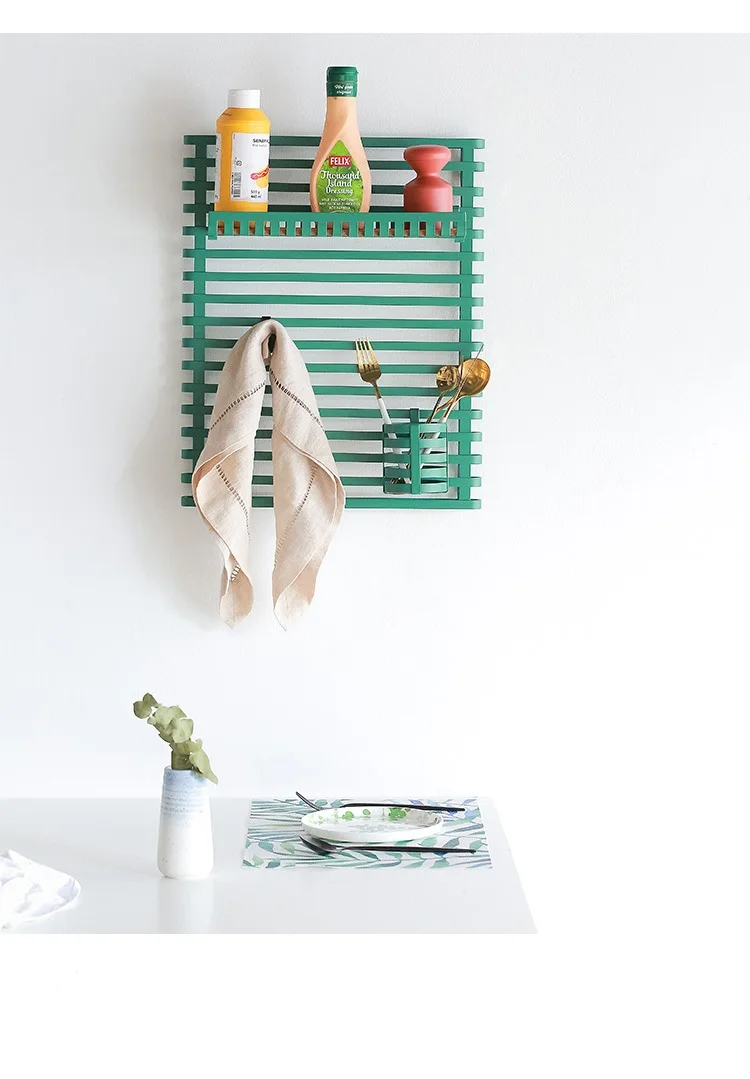 Modern Metal Wall Mounted Shelf Display Rack with Storage Rack Estante ...