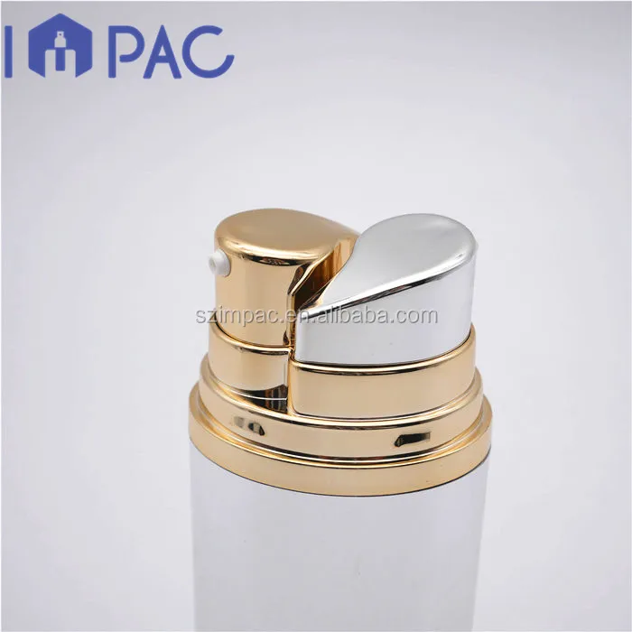 Silver Dual Chamber Cosmetic Cream Bottles Packaging for Eye Serum ...