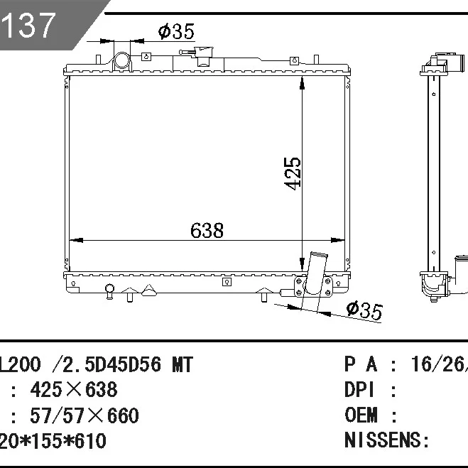 Venta al por mayor radiador mitsubishi l200-Compre online los mejores ...