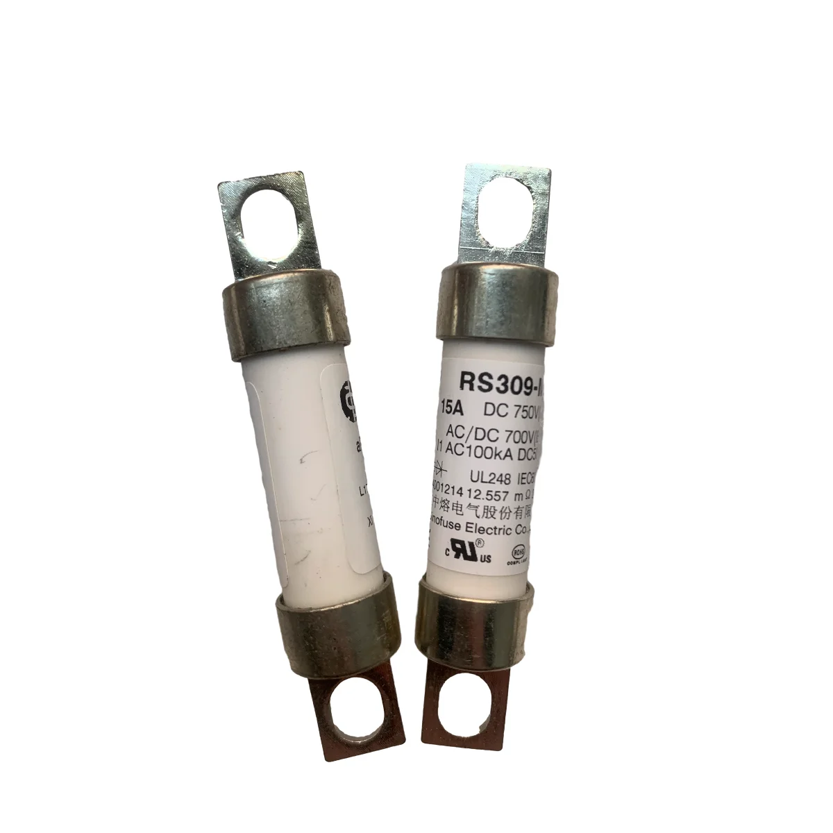 RS309-MF 15A DC750V Fuse for New Energy Electric Vehicle Fuse for Heavy Truck, Bus and Light ...