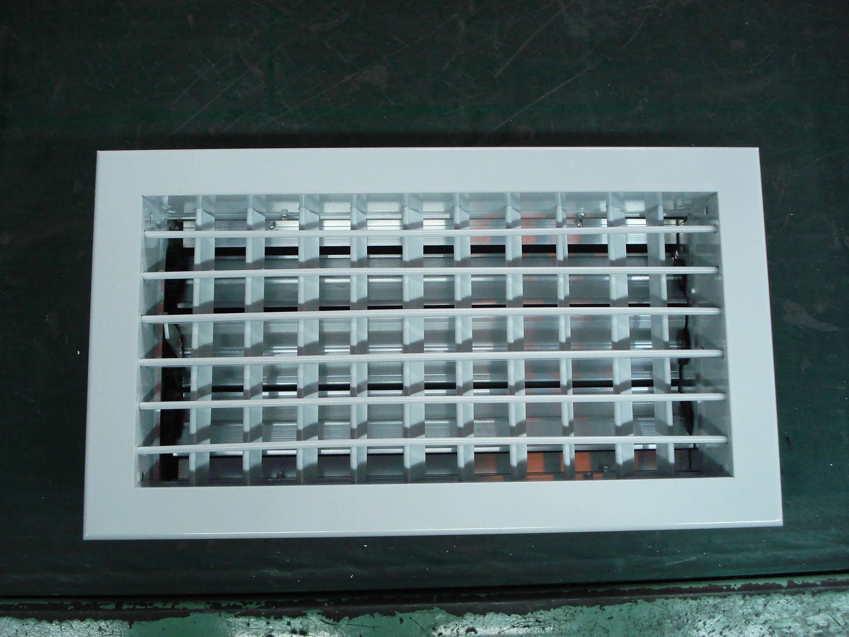 Aluminum Double Deflection Air Grille With Damper Adjustable Air Vent ...