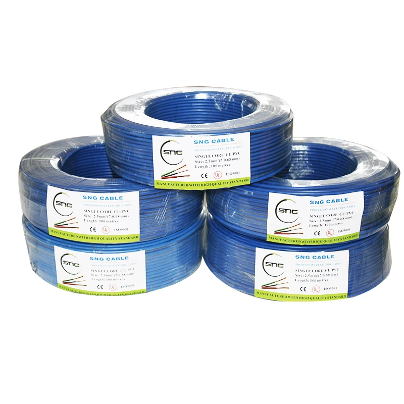 1.5mm 2.5mm Single Core Flexible Electric Cable Multi Strand Single ...