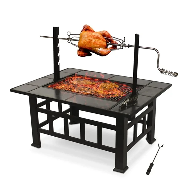 Garden Diy Fire Pit Table Brazier With Bbq Grill - Buy Diy Table ...