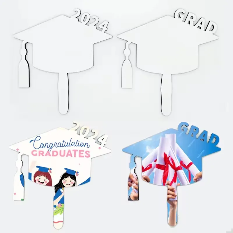 Custom 5mm Single Side Mdf 2024 Graduation Paddle Sublimation Grad ...