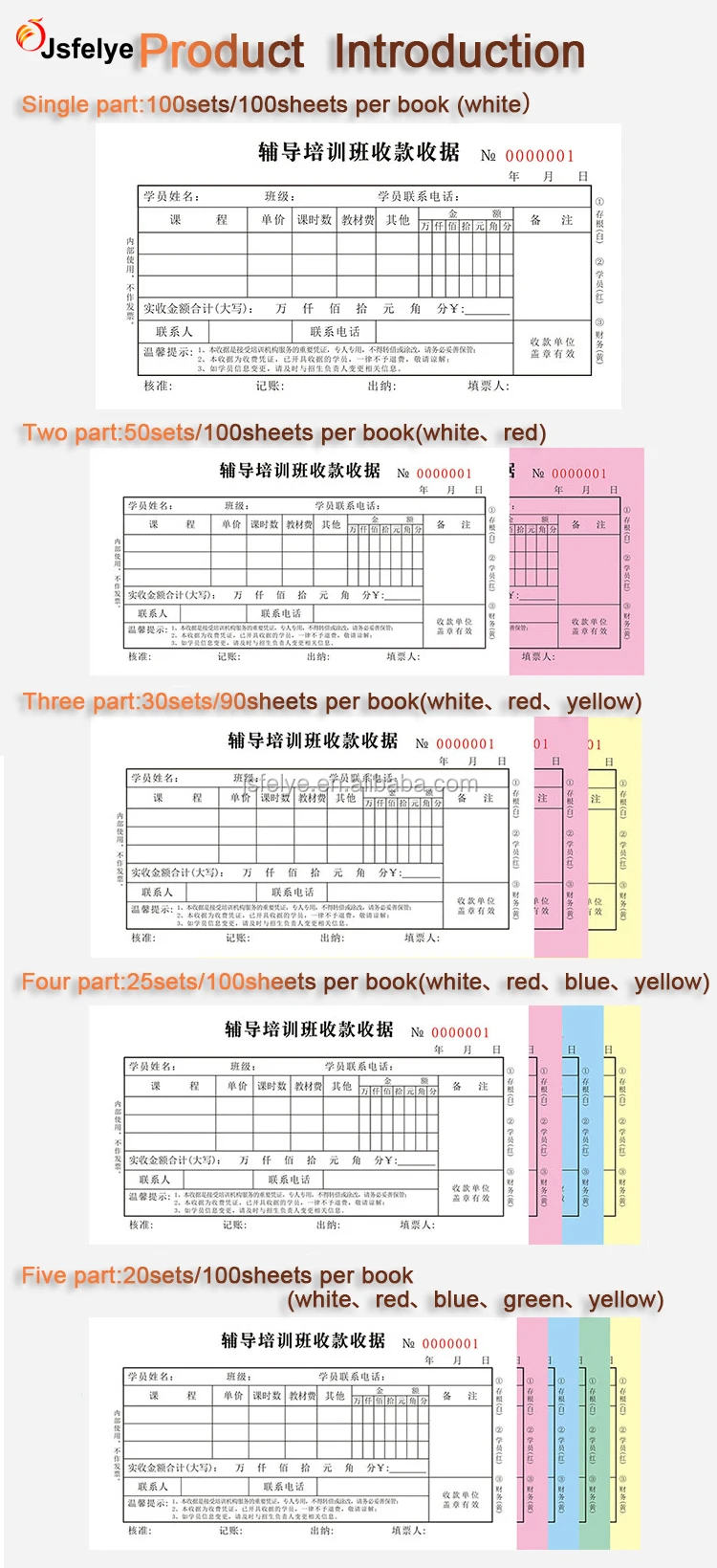 Custom Printing 3 Part Delivery Note Carbonless Ncr Sales Duplicate ...