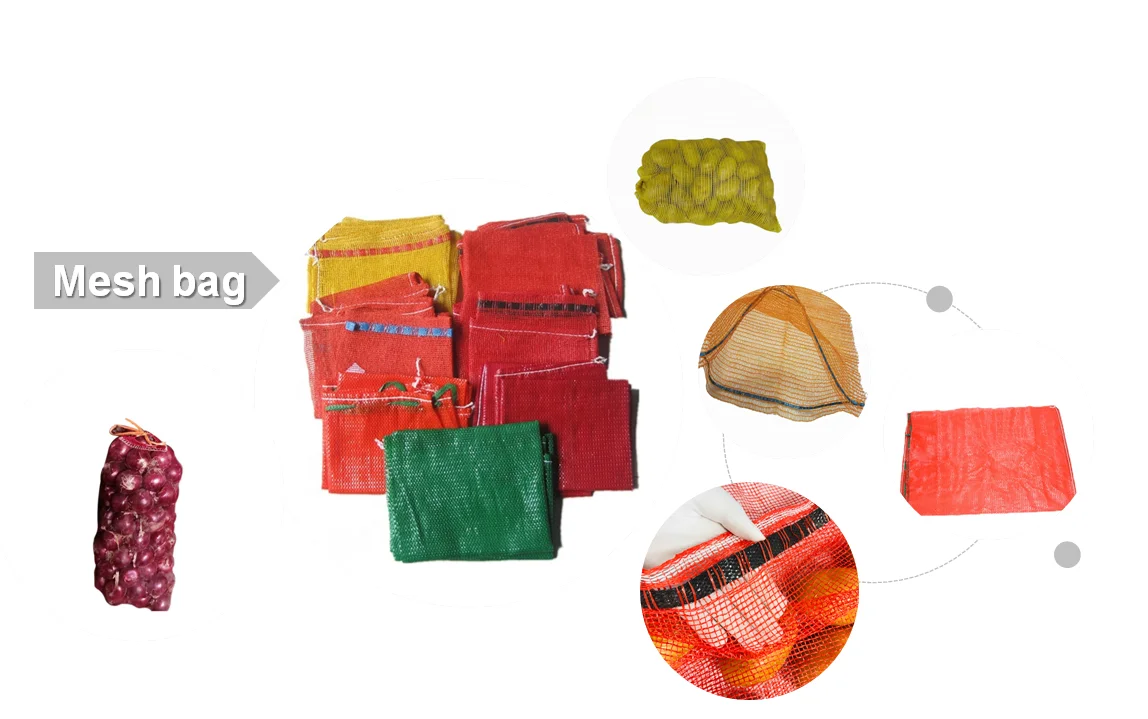 Purple Color Polyethylene Raschel/leno Mesh Bag For Potatoes And ...