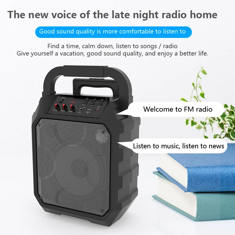 Merison 8 Inch Full Range Party Karaoke DJ Video Trolley