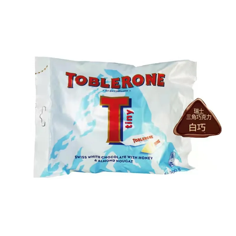 Swiss Triangle Mini Chocolate Toblerone Bag Imported White Milk Snack ...
