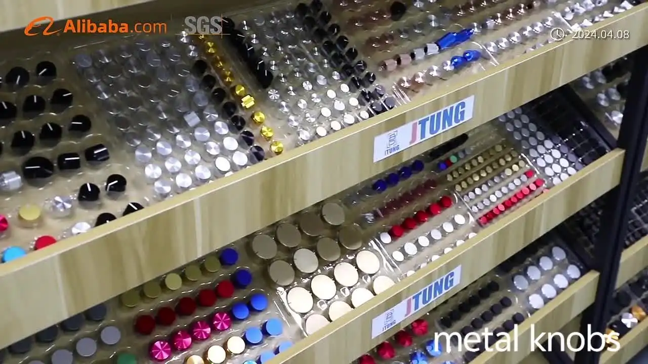 Aluminum Rotary Electronic Control Potentiometer Skirt Knob 6mm ...