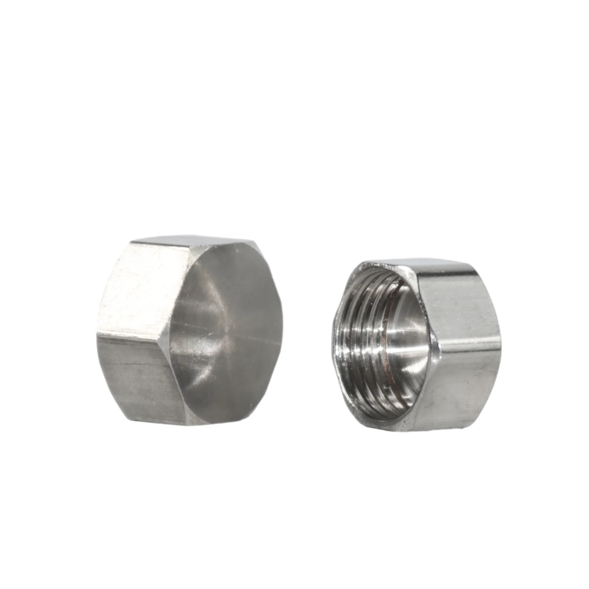 DKV 304 Stainless Steel Hex Pipe Cap Female Thread ASME DIN JIS BS BSP ...