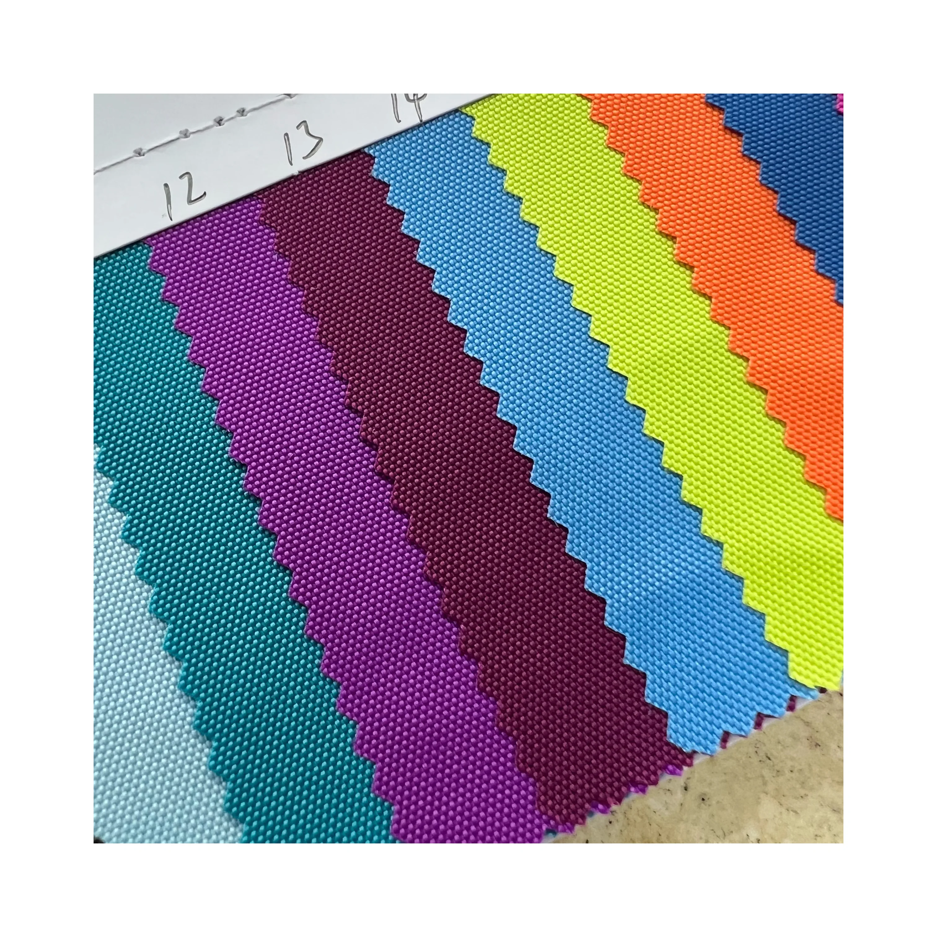 210d 420d Hexagonal Honeycomb Football Plaid Ripstop Oxford Fabric PU ...