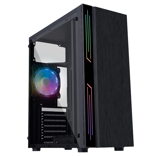 SATE-LED bar Computer Case/RGB bar PC case /RGB Fan Computer case K885 ...