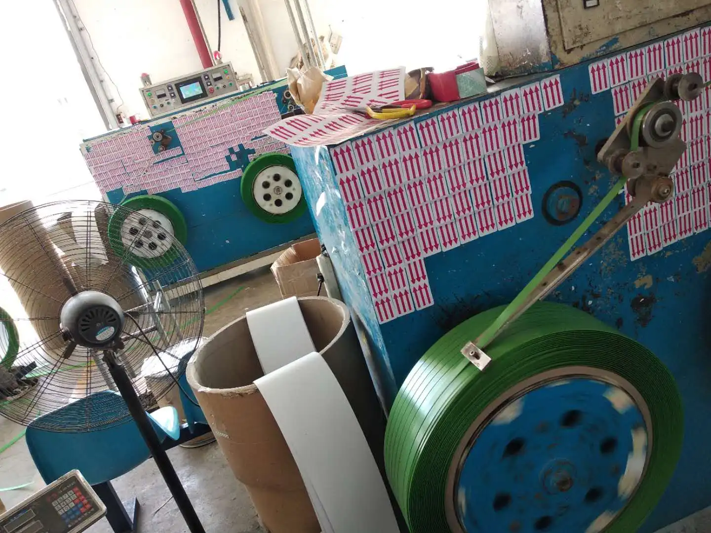 32mm Green Color Baler Strap/pet Strapping Band For Cargo Packing Steel ...