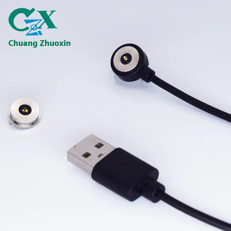 2pin Round Ultra-thin Magnetic Charging Cable Design Heating Clothing ...