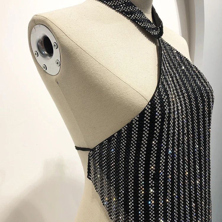 Gc010 Womens Sleeveless Knit Metallic Chainmail Tank Top Dresses Women Party Sexy Buy Dresses
