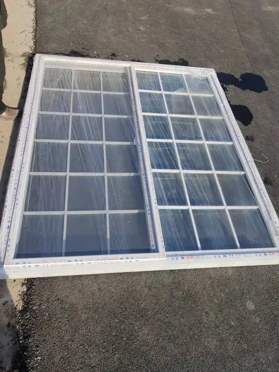 Upvc Frame Glass Sliding Door System Plastic Sliding Bathroom Door ...