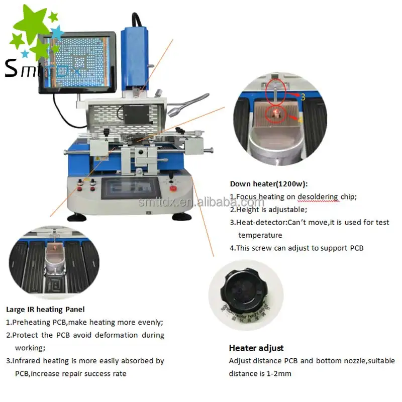 Pcb Assembly Machine SMD BGA Rework Station - TDX-580C