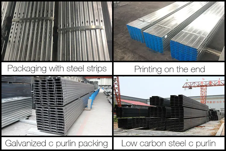 Hot Dipped Galvanized Steel C Purlin Price For Roof,Cold Formed ...