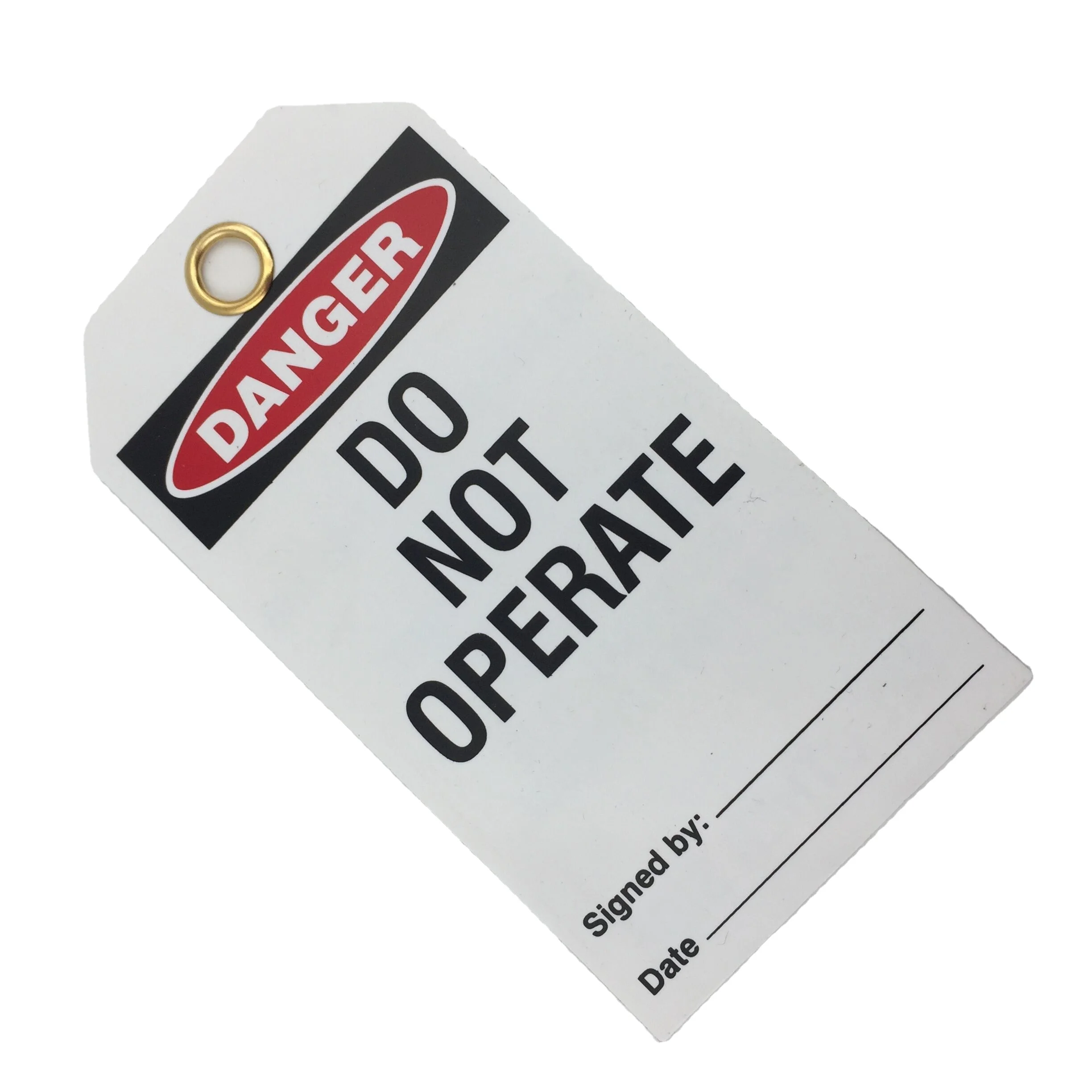 Custom PVC Warning Tags - Durable and Waterproof Safety Signs